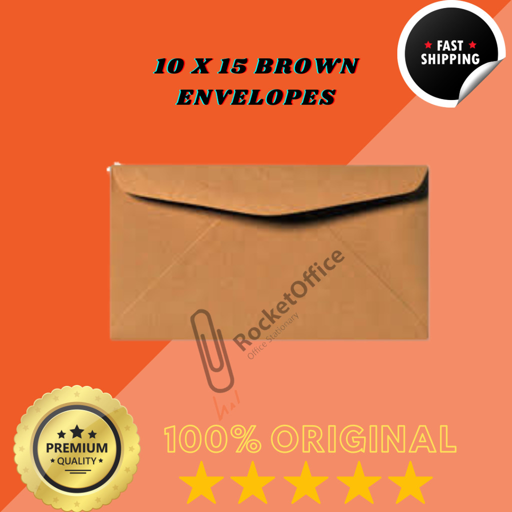 CPPI Brown Envelope 150 lbs(10x15), Long (500's/box) | Shopee Philippines