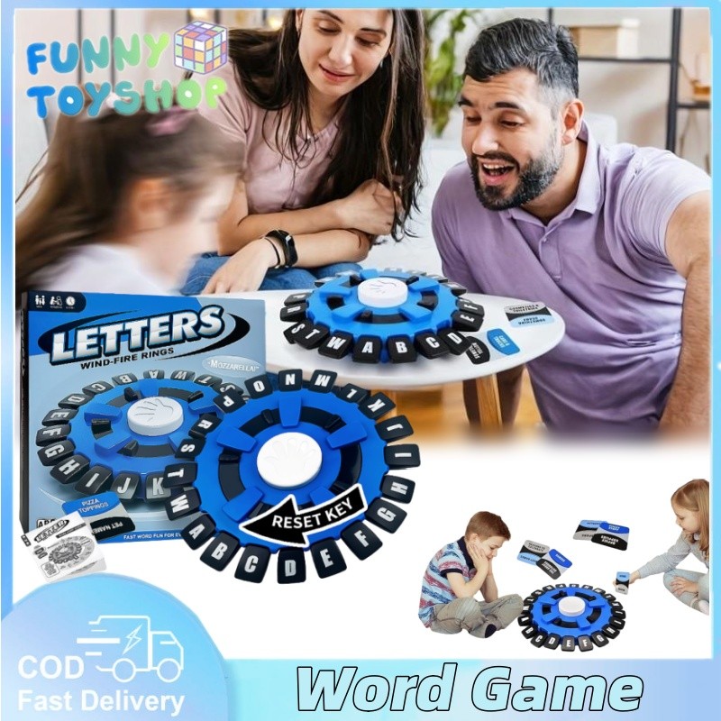 Word Game Fast-Paced Family Board Game Spelling Word Kids Educational ...