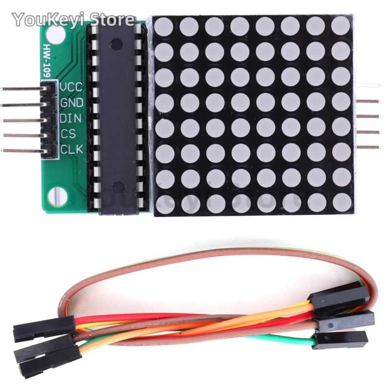 Dot MAX7219 LED Matrix Module 5V 8x8 MCU LED Display Control Module Interface Module Single Chip ...