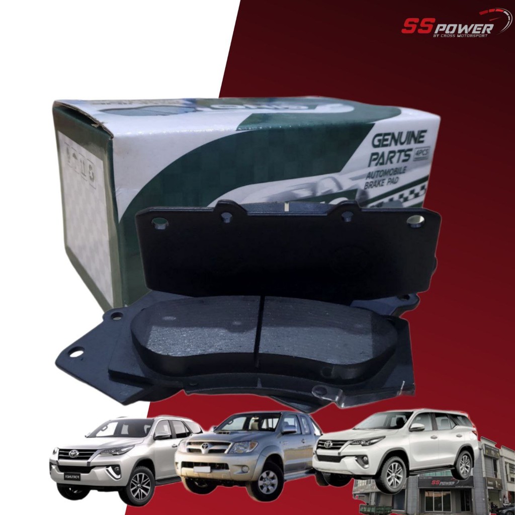 GINO BRAKE PAD FRONT TOYOTA FORTUNER GUN155 / TOYOTA HILUX KUN25 VNT ...