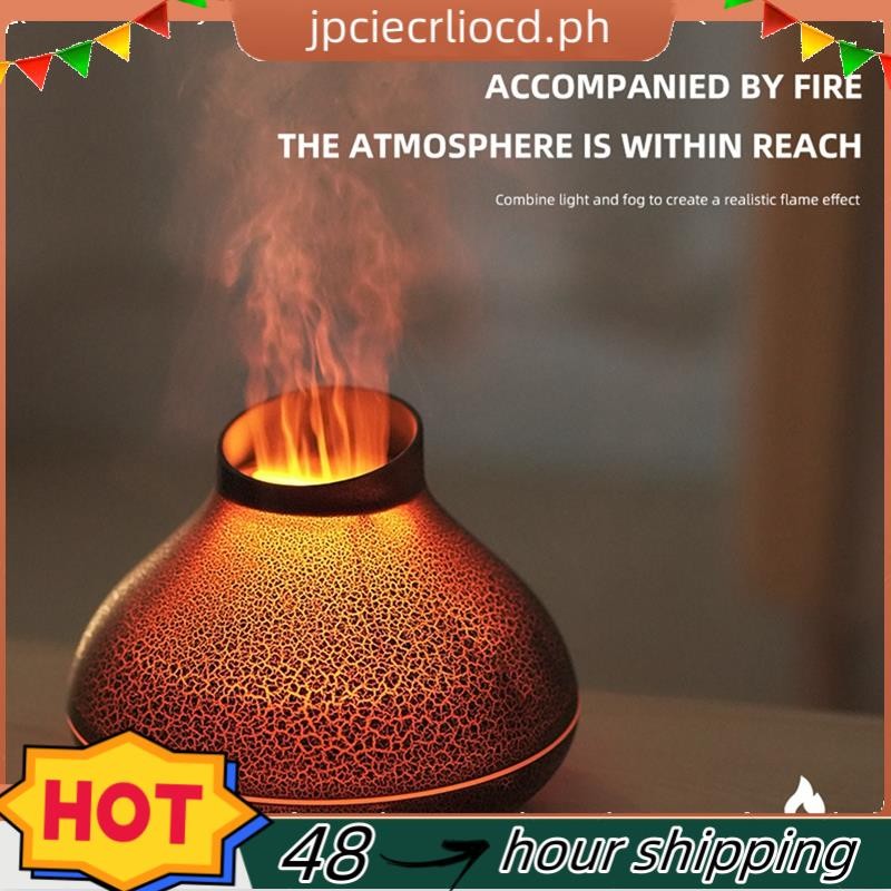 hot saleFlame Diffuser 130ml Bonfire Diffuser Colorful Flame Humidifier Small Essential Oil ...