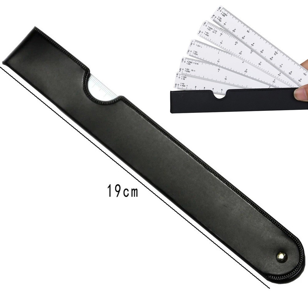 [prosody1] Fan Shape Scale Ruler with 5 Blades Engineering ...