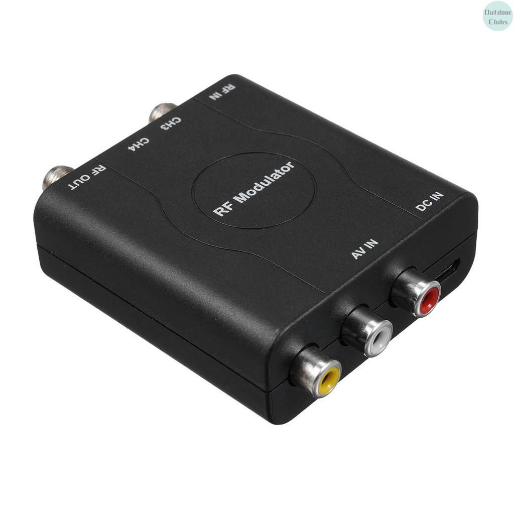 RF Modulator AV to RF Converter NTSC CH3/CH4 Channels Video Input ...