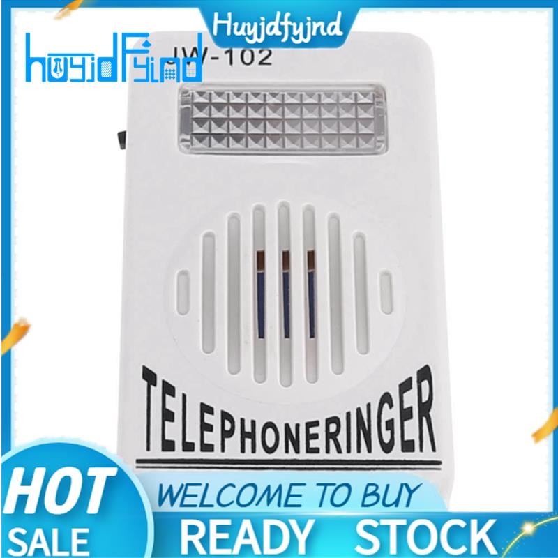 Telephone Ringer Phone Amplifier Wall Ring Speaker Strobe Light Flasher ...