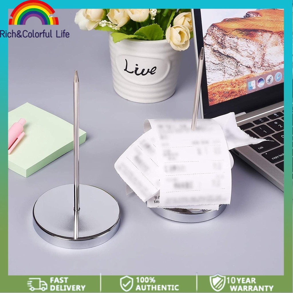 Restaurant Receipt Holder Metal Straight Rod Ticket Fork Silver Color ...