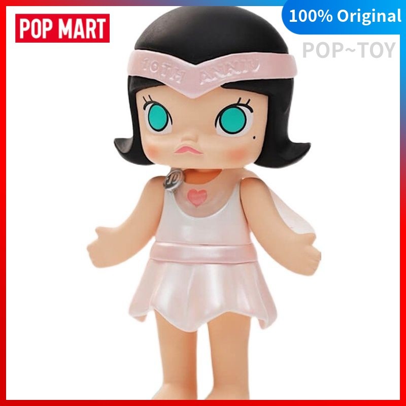 POPMART Molly First Heart Girl Limited Elevator 10th Anniversary Pink ...