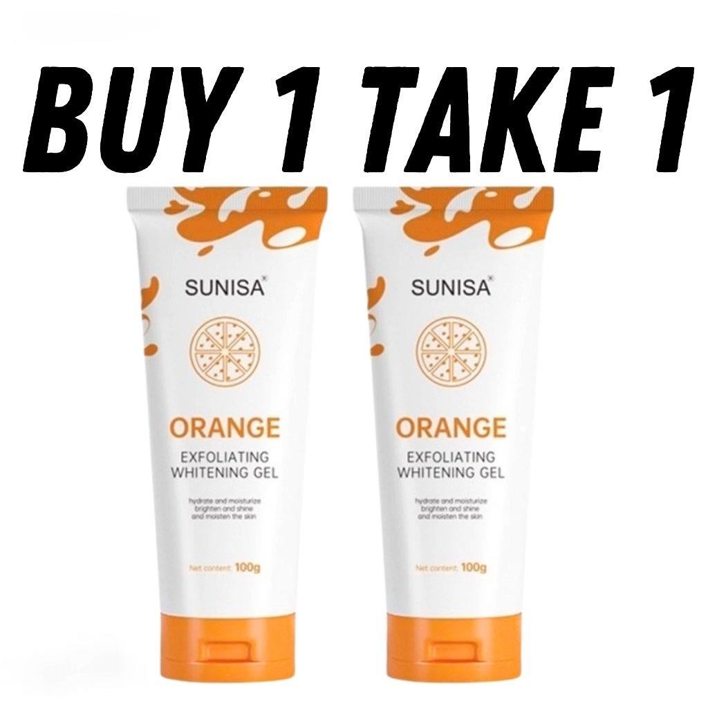 [BUY 1 TAKE 1] SUNISA 100g Orange Exfoliating Brightening Whitening Gel ...