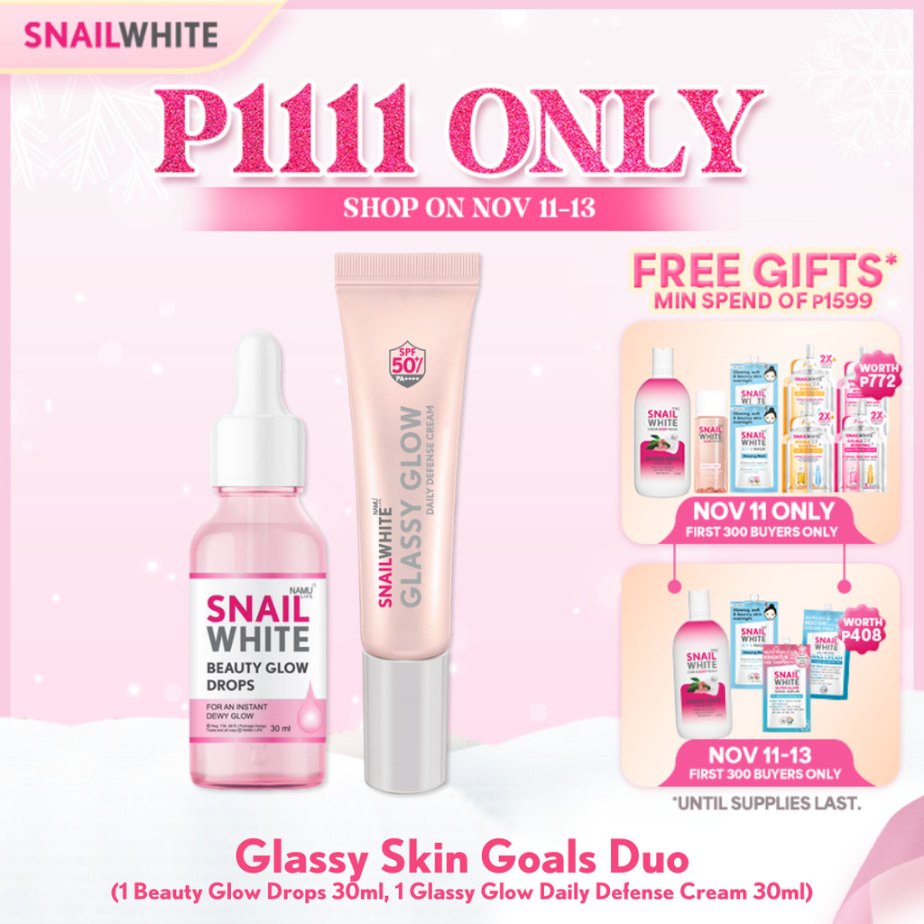 [P1111 ONLY ON NOV 11-13] SNAILWHITE Glassy Skin Goals Duo (Beauty Glow ...