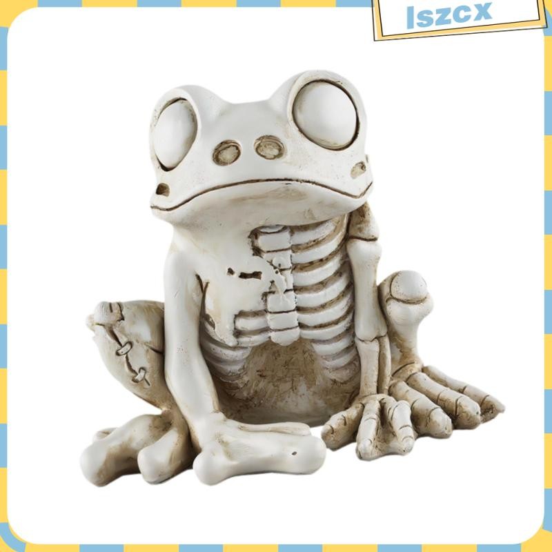 [Lszcx] Frog Sculpture Frog Model Halloween Gift Horror Resin Frog ...