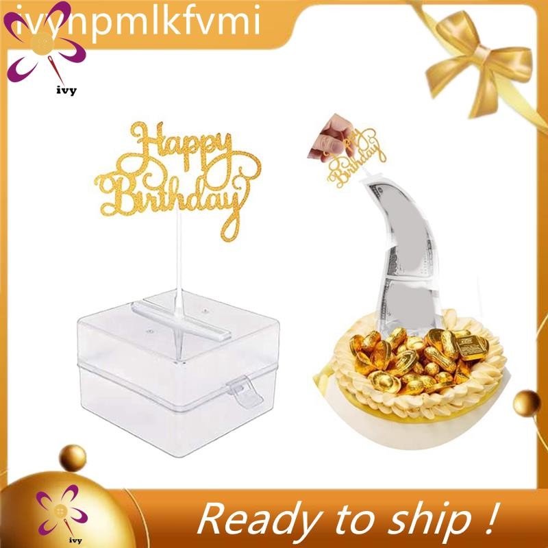[Ivym] Cake Money Box Set, Money Pulling Cake Making Mold, Plastic with ...