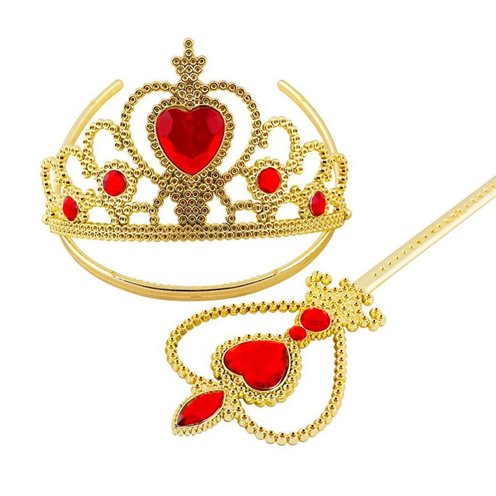 Beauty and the Beast Princess Belle Golden Big Red Diamond Crown Magic ...