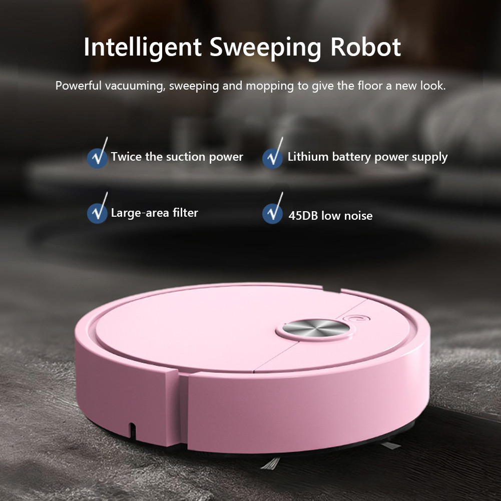 3 in 1 Sweeping Robot Rechargeable Robot Vacuum Strong Suction for Home ...