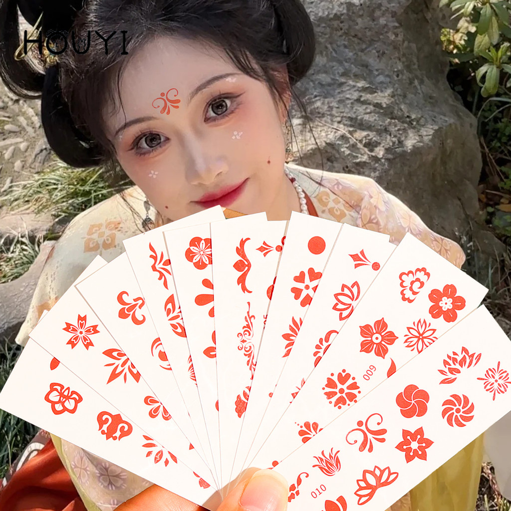 Classic Eyebrow Center Print Tattoo Sticker - Chinese Ancient Style ...