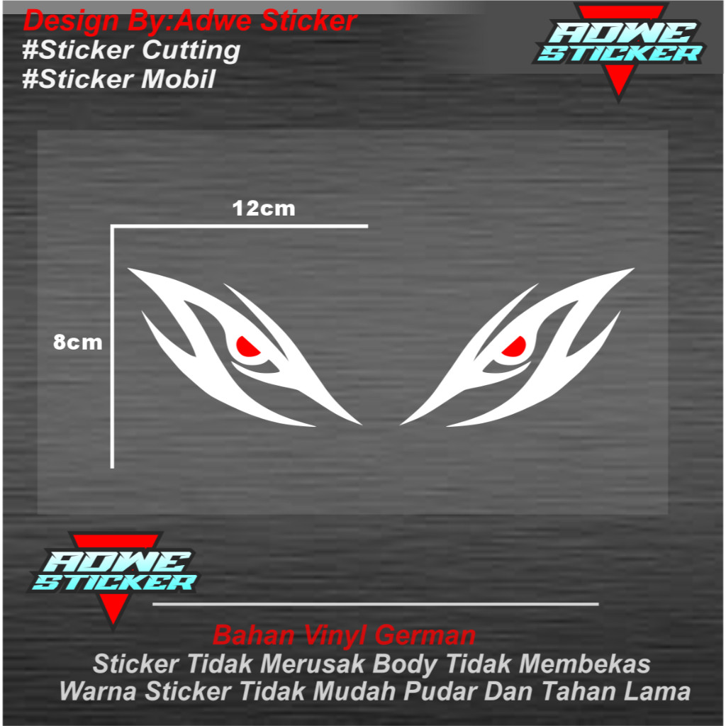 MATA Viral eagle eye cutting stickers, various motorbike light stickers ...