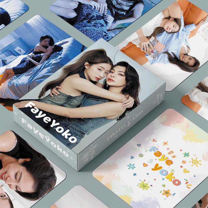 30-55pcs BUS Boun prem lovesick 2024 Photocards faye yoko lingorm Laser Hologram Lomo Card Orm ...