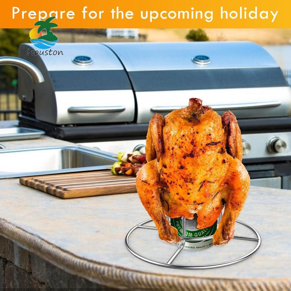Chicken Grill Stands Stainless Steel Outdoor Roasting Rack BBQ Chicken ...