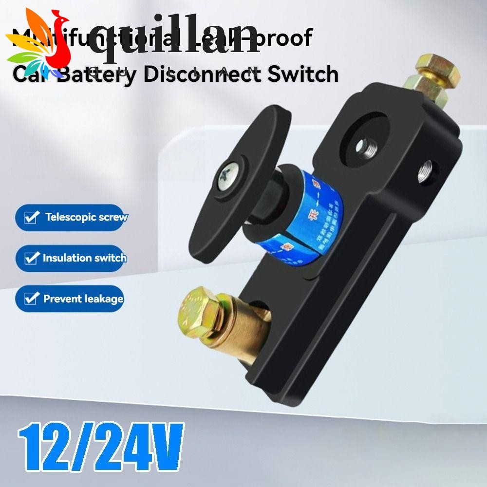 QUILLAN Car Battery Disconnect Switch, 12V/24V Battery Cut-off Anti ...