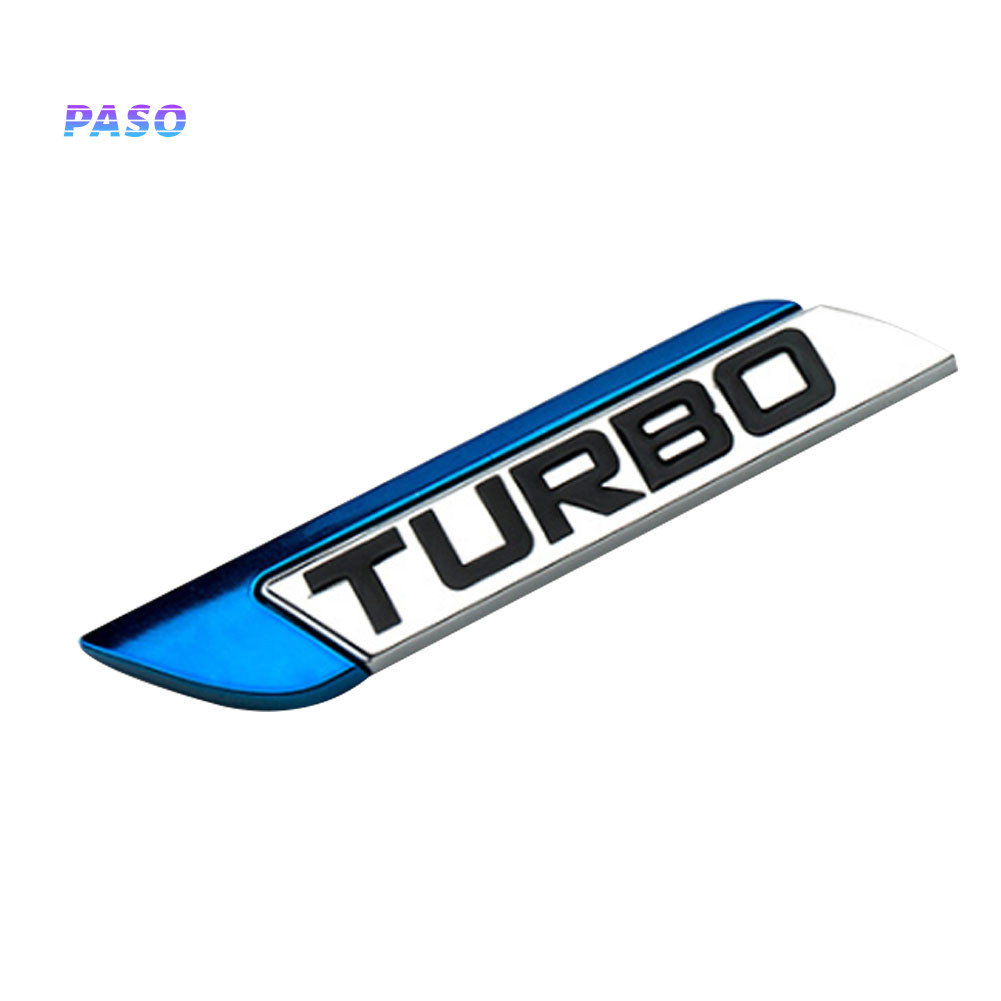PCA- 3D Metal TURBO Turbocharged Car Sticker Logo Emblem Badge Car ...