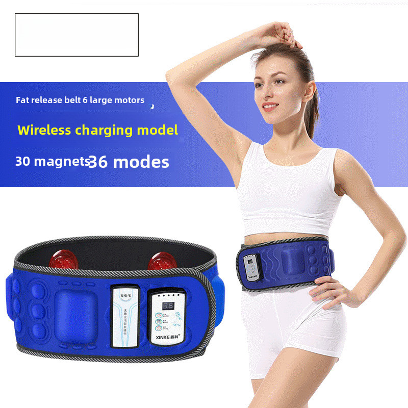 Portable Lazy Fitness Power Plate Belt Vibration Shiver Machine Body ...
