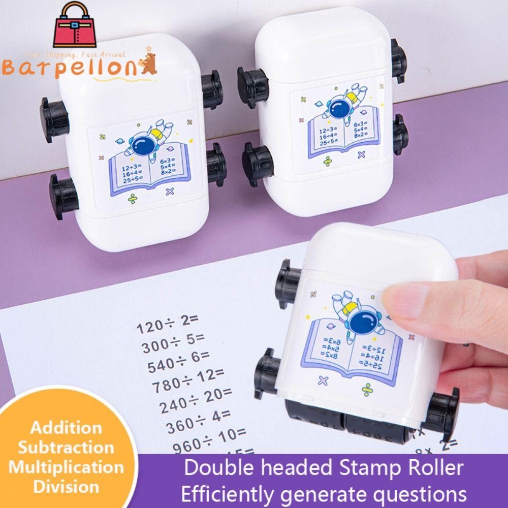 BARPELLON Math Rolling Stamp, 2-in-1 Reusable Math Roller Stamp ...