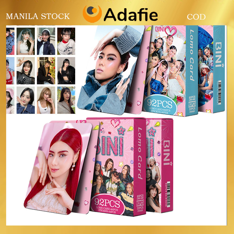 92Pcs New Photocard Bini Lomo Cards Bini Sticker Mikha Jhoanna Colet ...