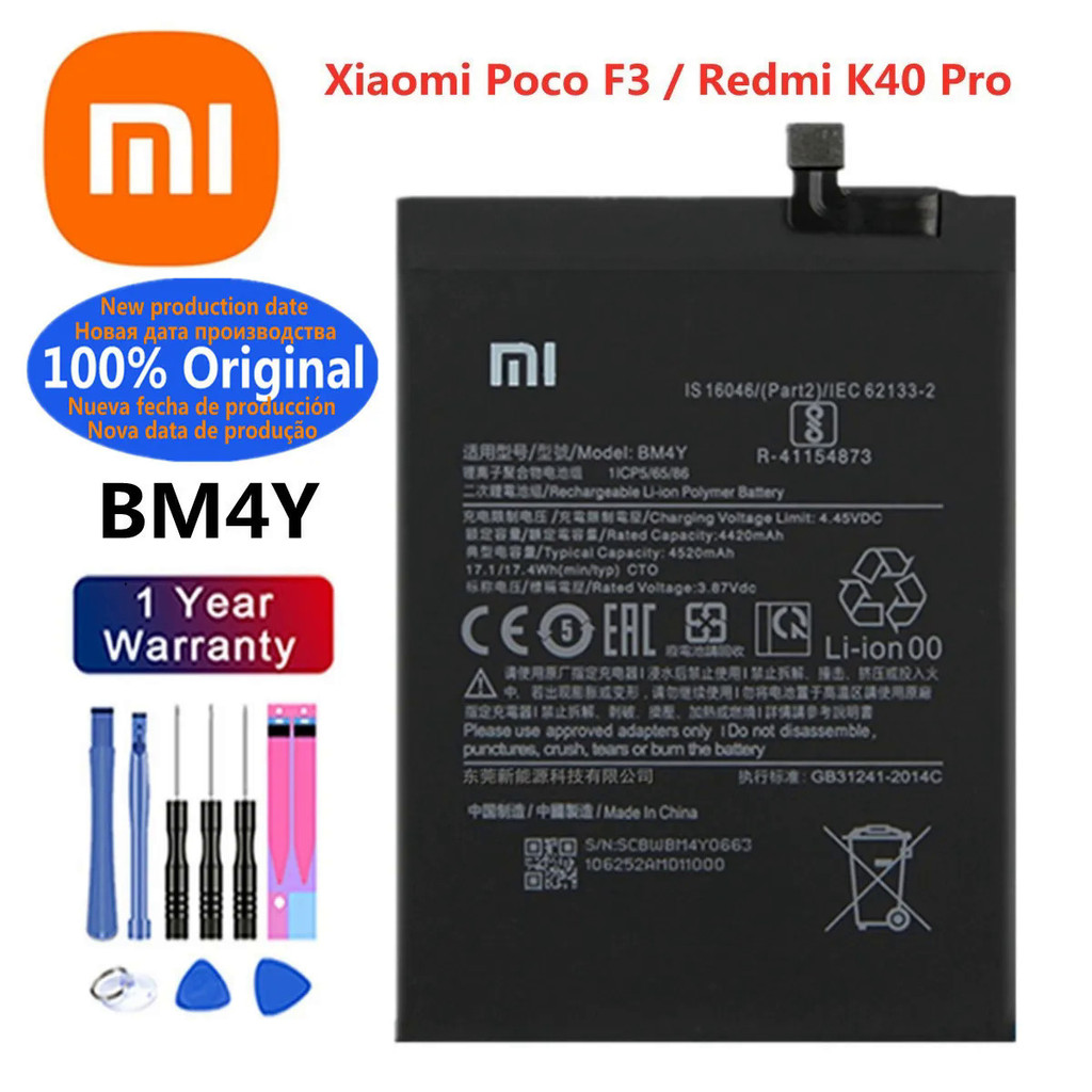Xiao mi Original BM4Y Rechargable Xiaomi Poco F3 Redmi K40 Pro K40 Pro ...
