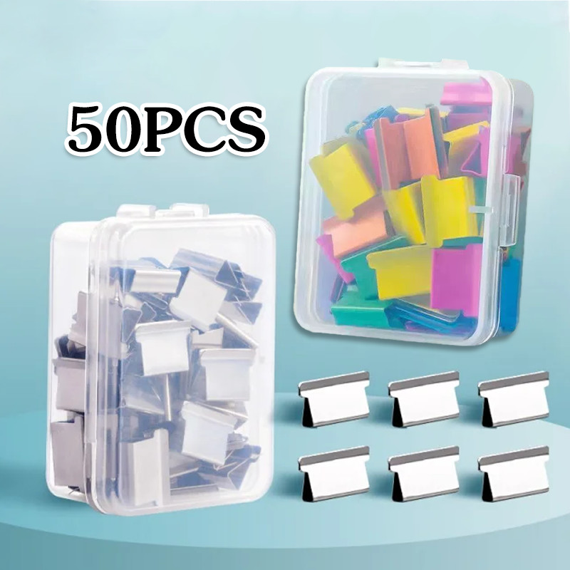 50pcs Clips For Clip Pusher Metal Hand Push Clamp Clips | Shopee ...