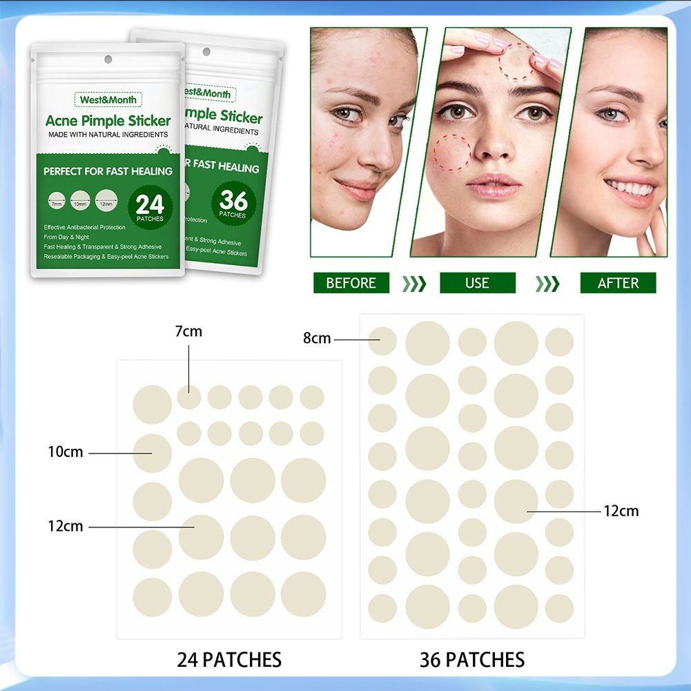 WEST MONTH Acne Pimple Patch Promotes Healthy Skin Pimple Remover Tool ...