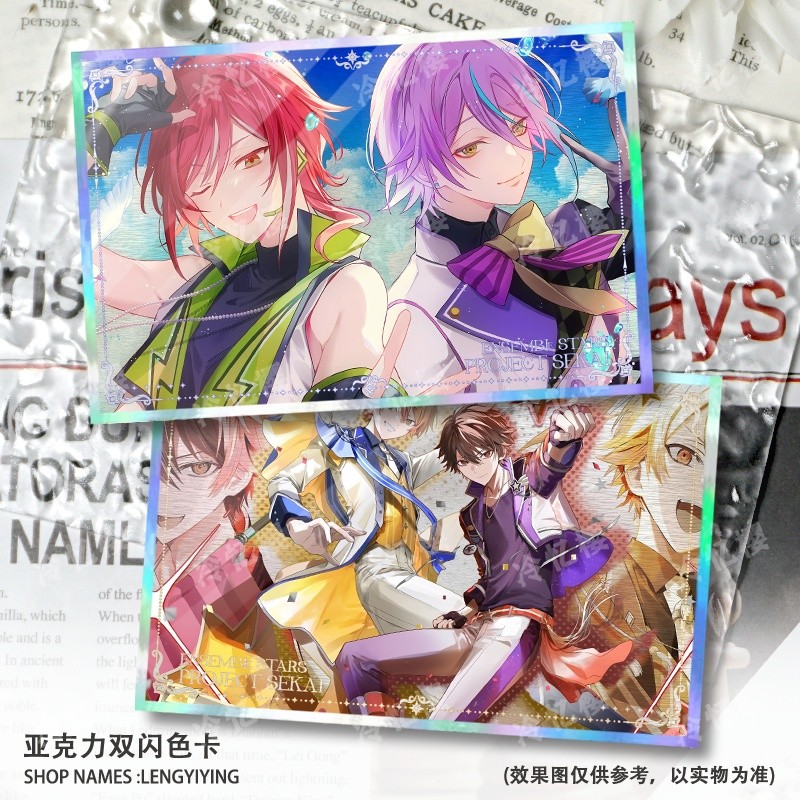 Project SEKAI x Ensemble Stars Glitter Shikishi – Shizuku, Akito, Rui ...