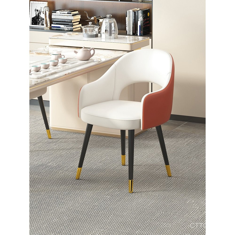 Modern Minimalist Home Luxury Tea Table Tea Chair with Backrest Office ...