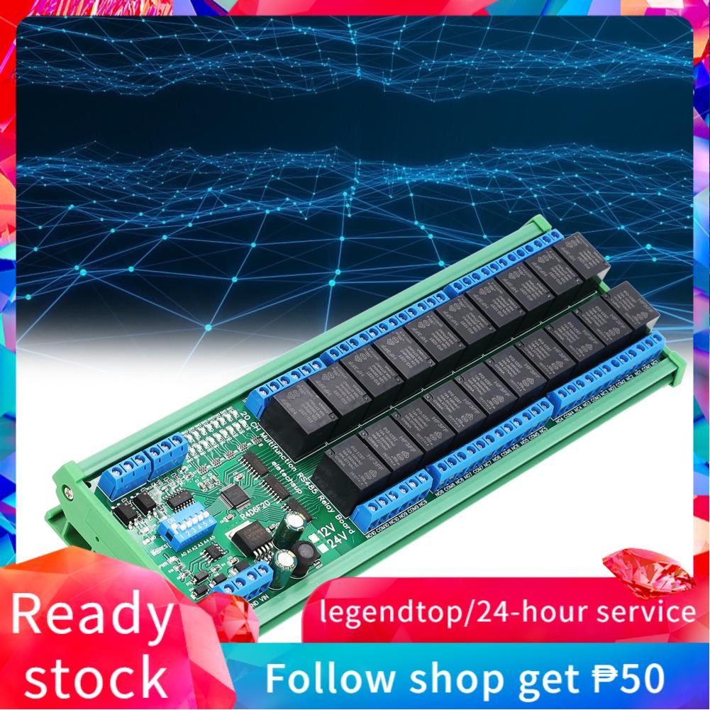 Legendtop 20 Channel Relay Control Board RS485 Expansion Module with 0A ...