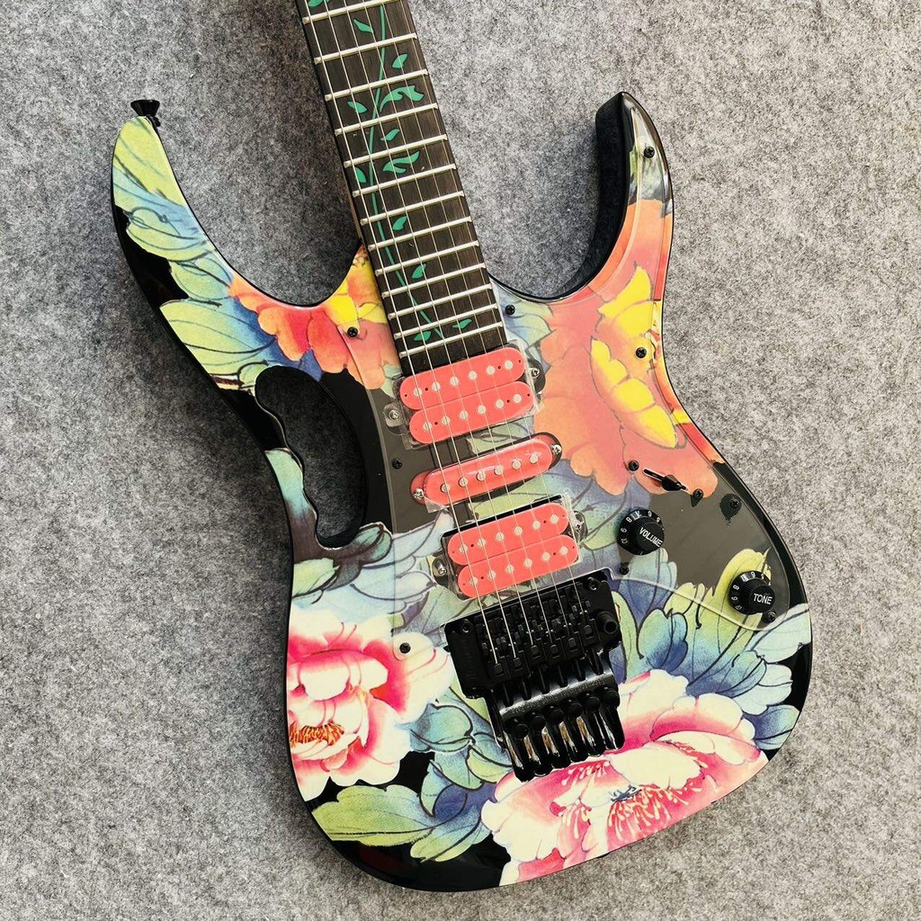 Ibanez JEM77 Floral Pattern Electric Guitar Professional Guitar ...