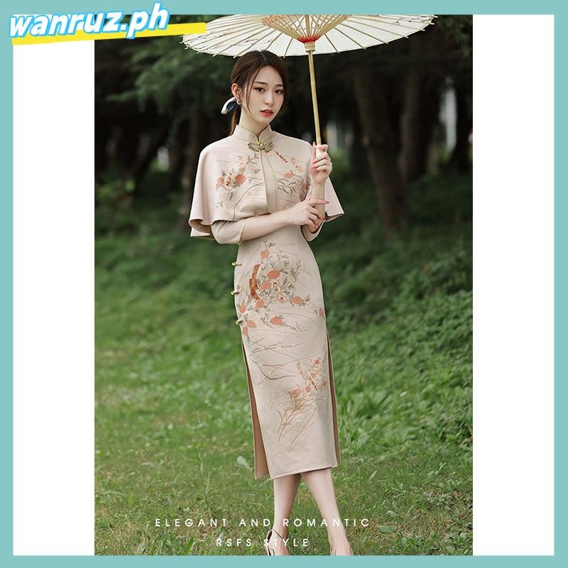 Vintage Chinese Traditional Cheongsam New Improved Retro Cheongsam ...