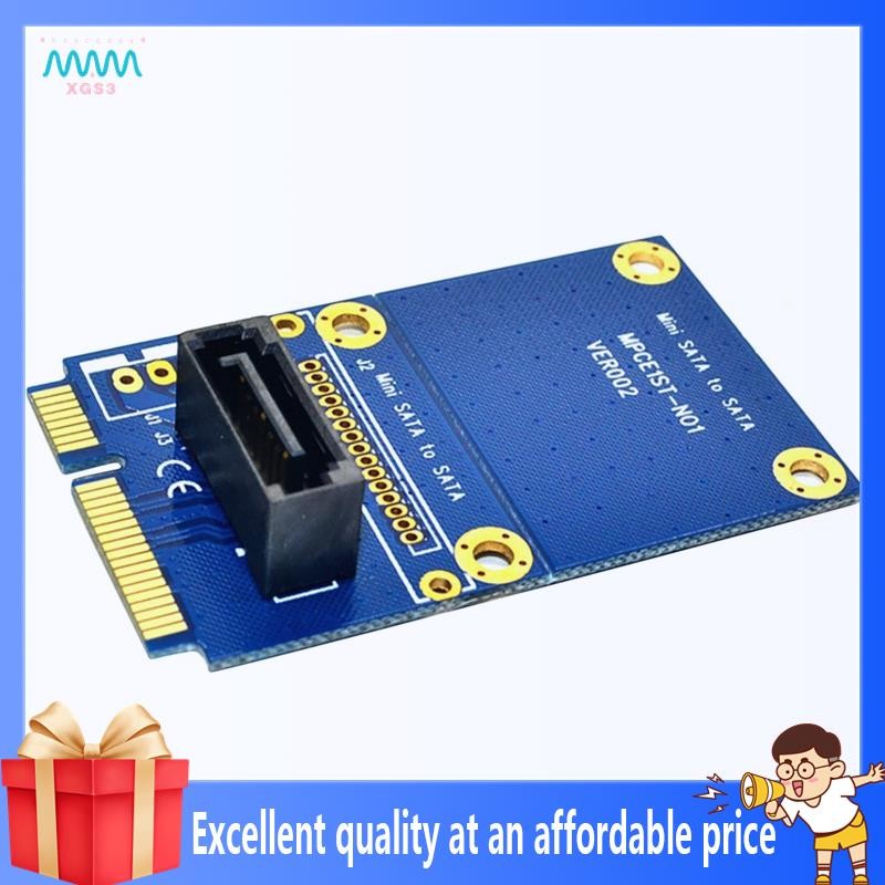 【hzscqdzyxgs3】 MSATA to SATA Adapter Card Mini SATA to 7Pin SATA Mini ...