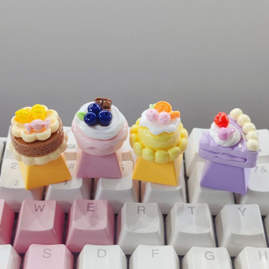 Handmade Creative Mechanical Keyboard Keycaps Cakes Desserts Height ...