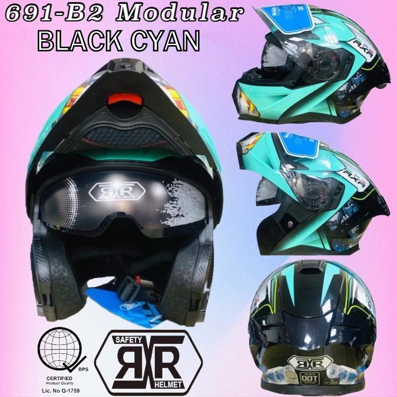 NEW STYLE OF MODULAR RXR Helmet With Box With BPS Sticker Motorcycle ...