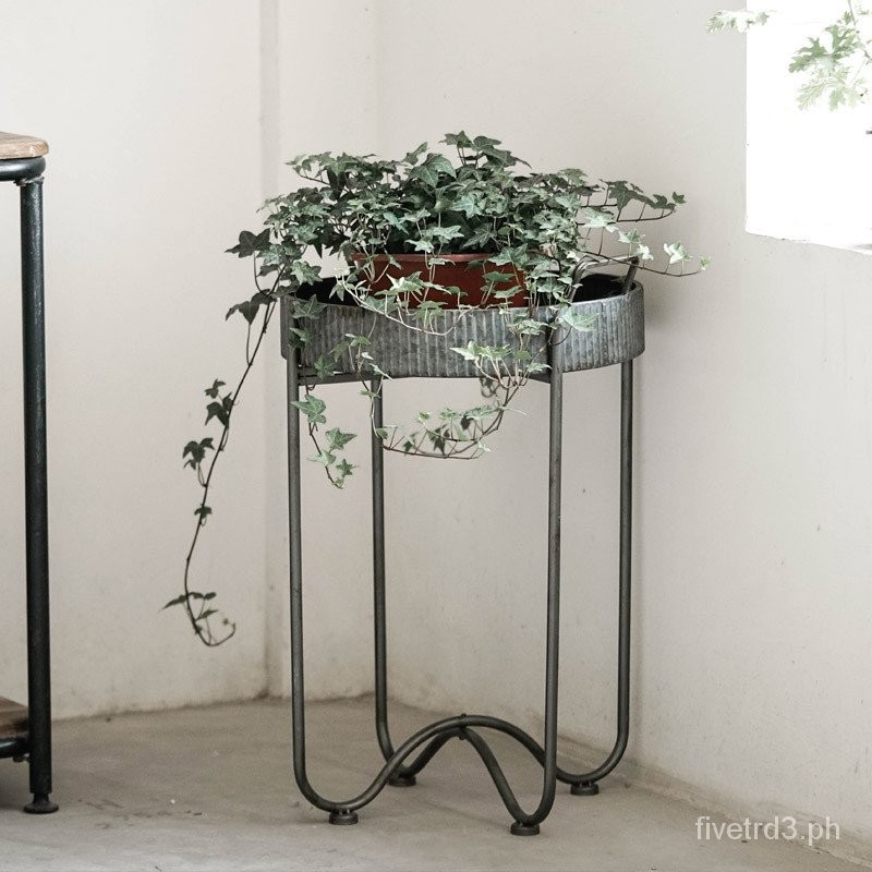 Iron round Feet Indoor Balcony Green Radish Flower Shop Floor Flower ...