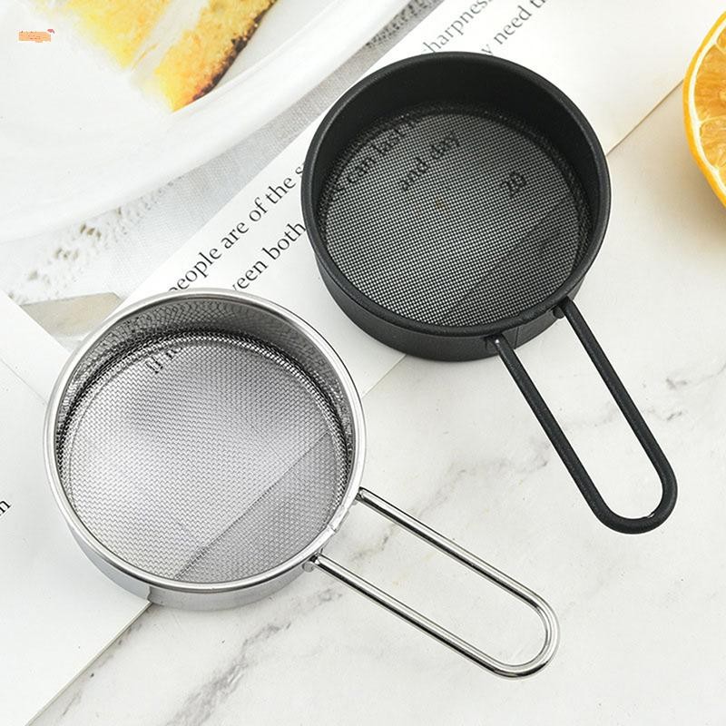 Sweet Fine Mesh Flour Sifter Hand-Held Stainless Steel Flour Sieve ...