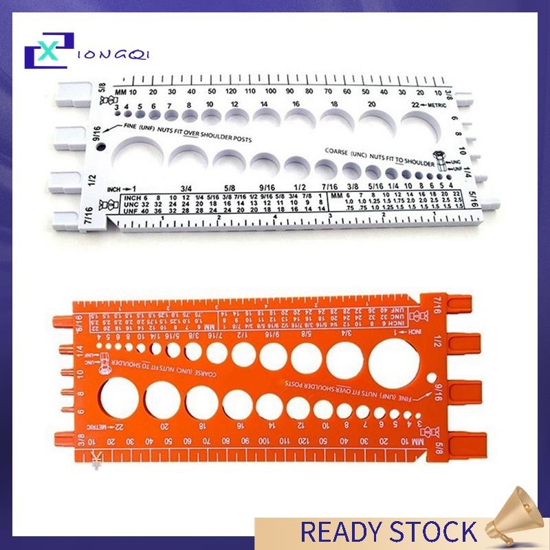 【Xiongqi】Bolt Nut Thread Inch&Metric Thread Tester Bolt Gauges Metric ...