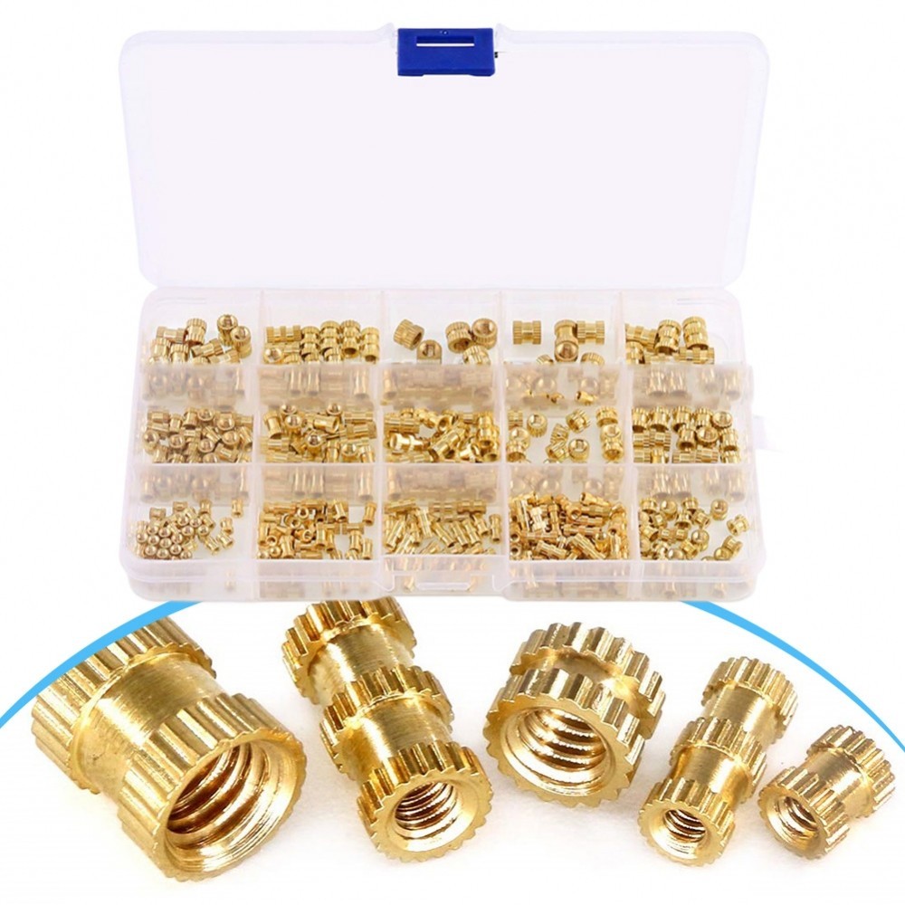 Diverse 370pcs Brass Threaded Insert Kit For Professional and DIY ...