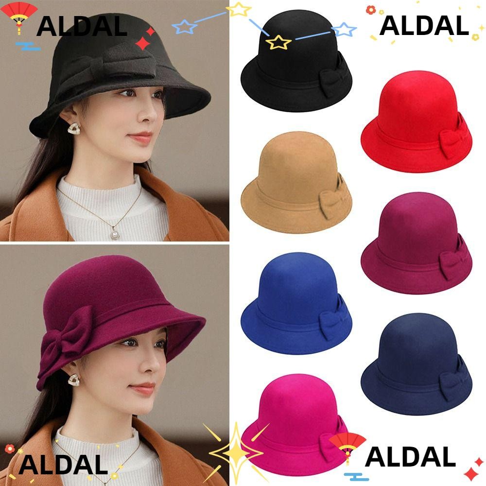 ALDAL Women Vintage Retro Hat Ladies Fisherman Cap Brim Bowler Fedora ...