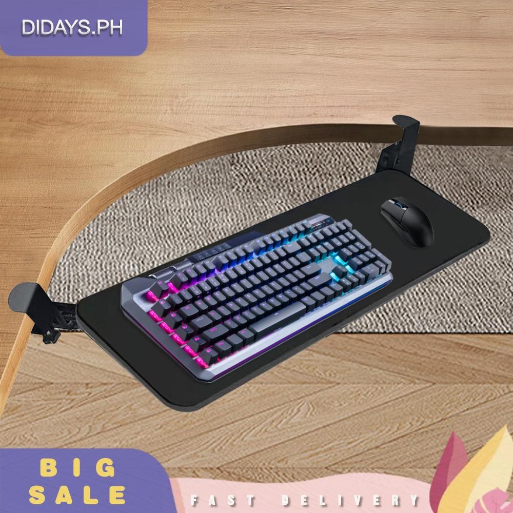 [Didays.ph] Keyboard Tray Under Desk with C Clamp Mount Slide Out ...