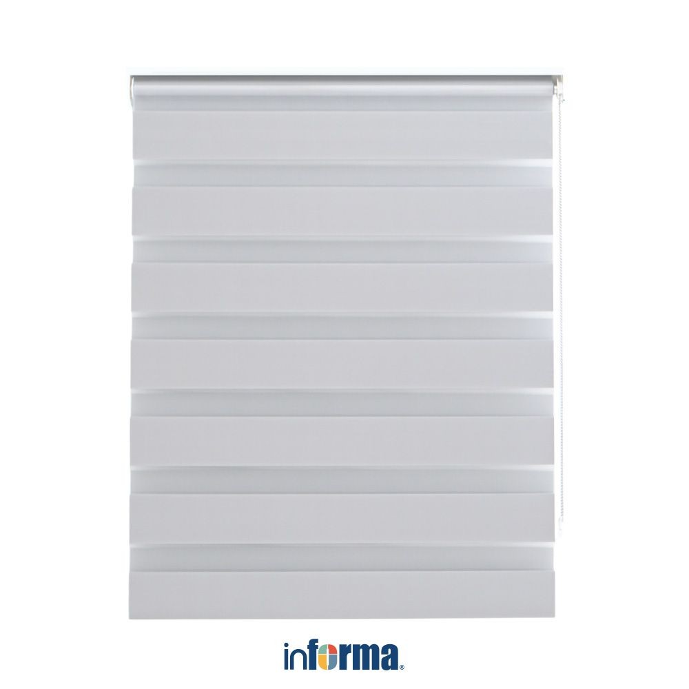 Informa 90X160 cm Roller Blind Day Night B14 - Gray Roll Up Window ...