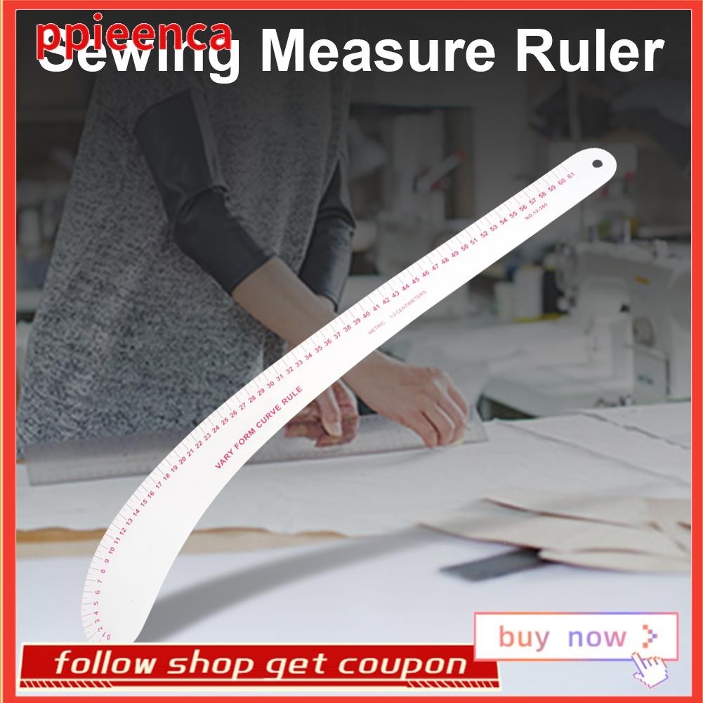 Ppieenca Sewing Ruler Plastic L Shape French Curve Measure Professional ...