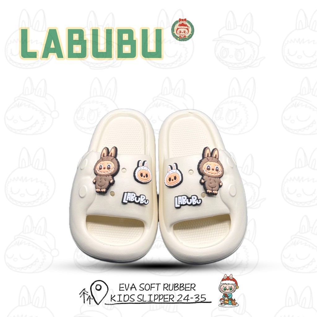 LABUBU Slipper For Kids Girls Clog Summer Sandals Eva Soft Outdoor ...