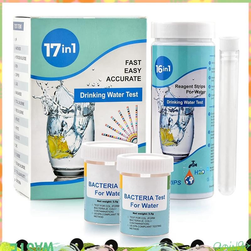 ffefhrudh 100 Strips + 2 Water Testing Kits for Home, for Drinking ...