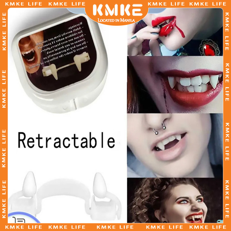Vampire Werewolves Fangs Fake Dentures Teeth Costume Halloween Costume ...