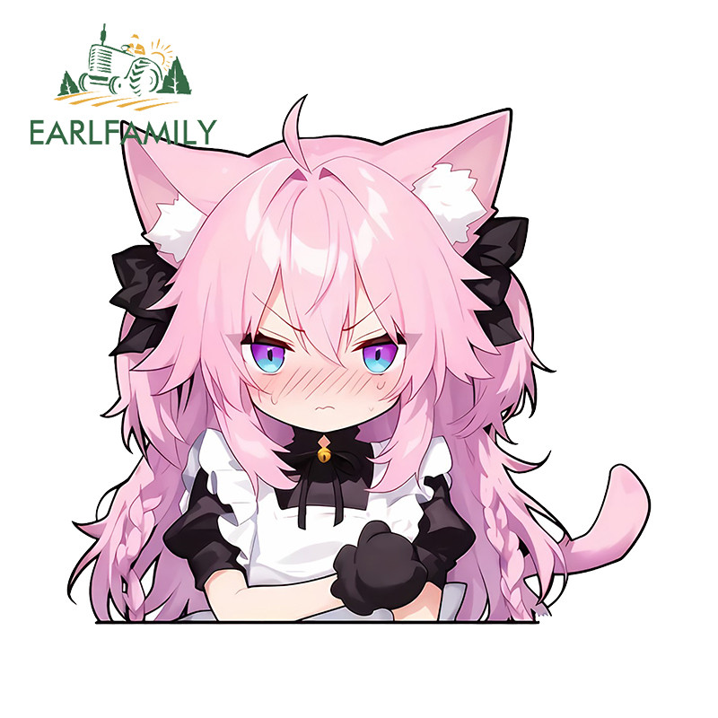 EARLFAMILY 13cm x 11.8cm Hololive Nyanners Car Stickers Dreamy Cartoon ...
