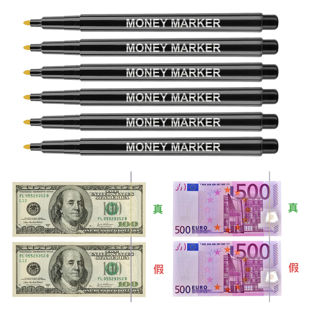 Banknote Detector Pen Detection Counterfeit Banknote Water-Based ...