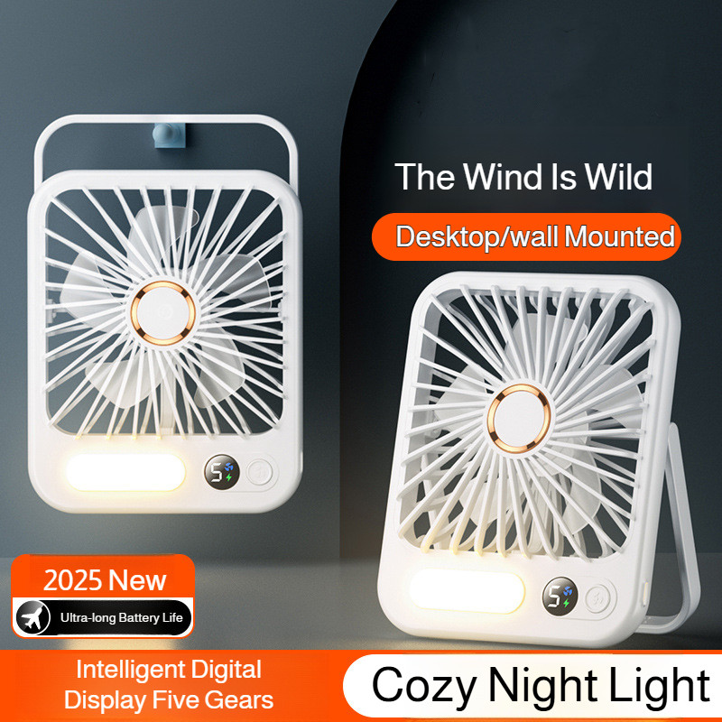 Fivespeed adjustment small fan Mini Fan Cool and icy breeze Intelligent ...